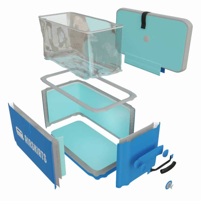 AirSkirts Cooler - The Rugged, Space-saving, Inflatable Cooler - AirSkirts